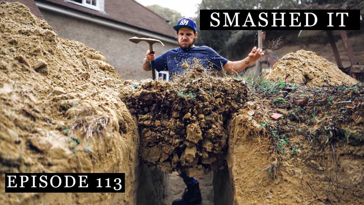 How to DIG A HOLE | House Build E.p 113 - YouTube