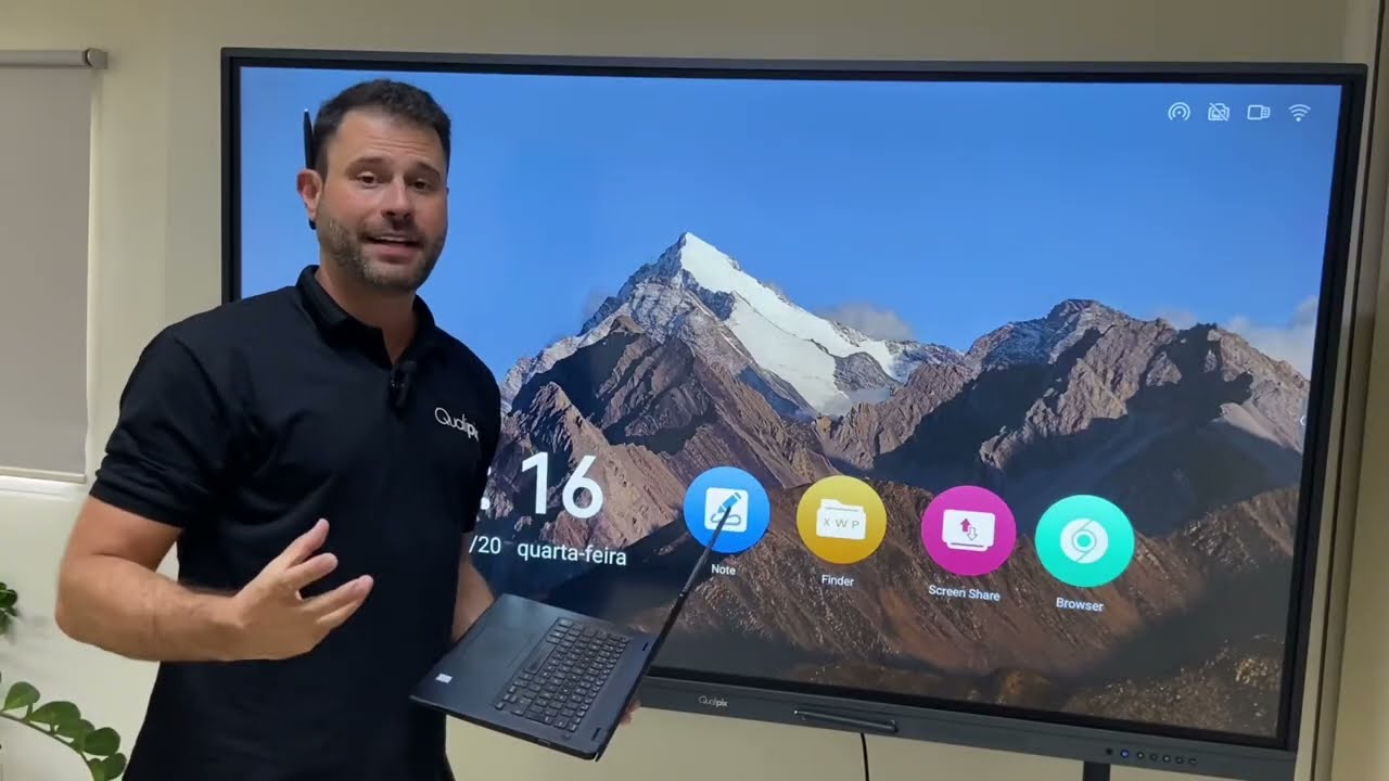 Display Interativo Qualipix - Demonstração linha Dx (65” 75” 86”) - YouTube
