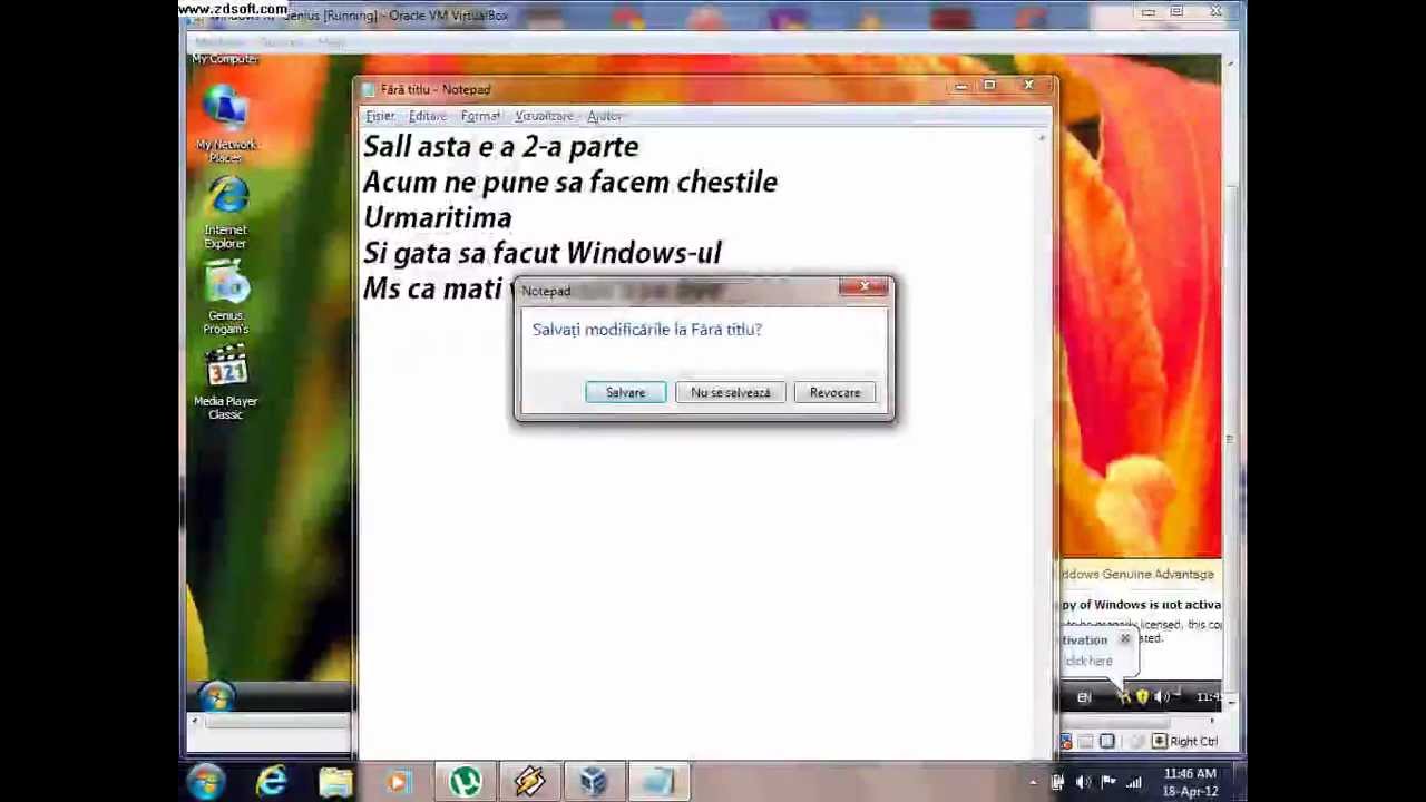 Windows XP Genius Edition 2010 in VirtualBox Partea 2 - YouTube