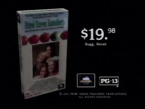 Fried Green Tomatoes VHS Commercial (1993) Kathy Bates, Mary Stuart Masterson, Mary Lou