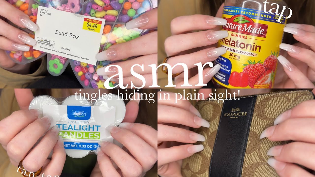 asmr with secretly tingly items ️ tapping on everyday items ! - YouTube
