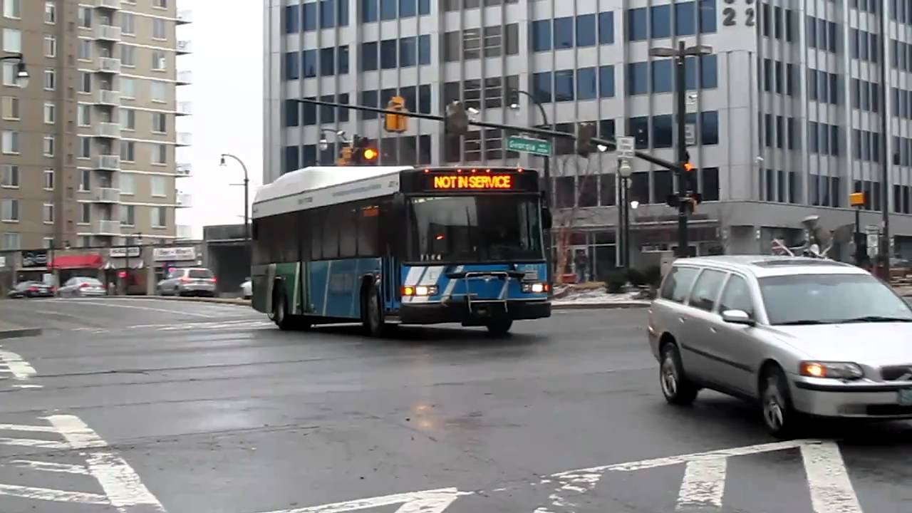 WMATA & Ride-On buses turning on Georgia Ave-Silver Spring Station ...