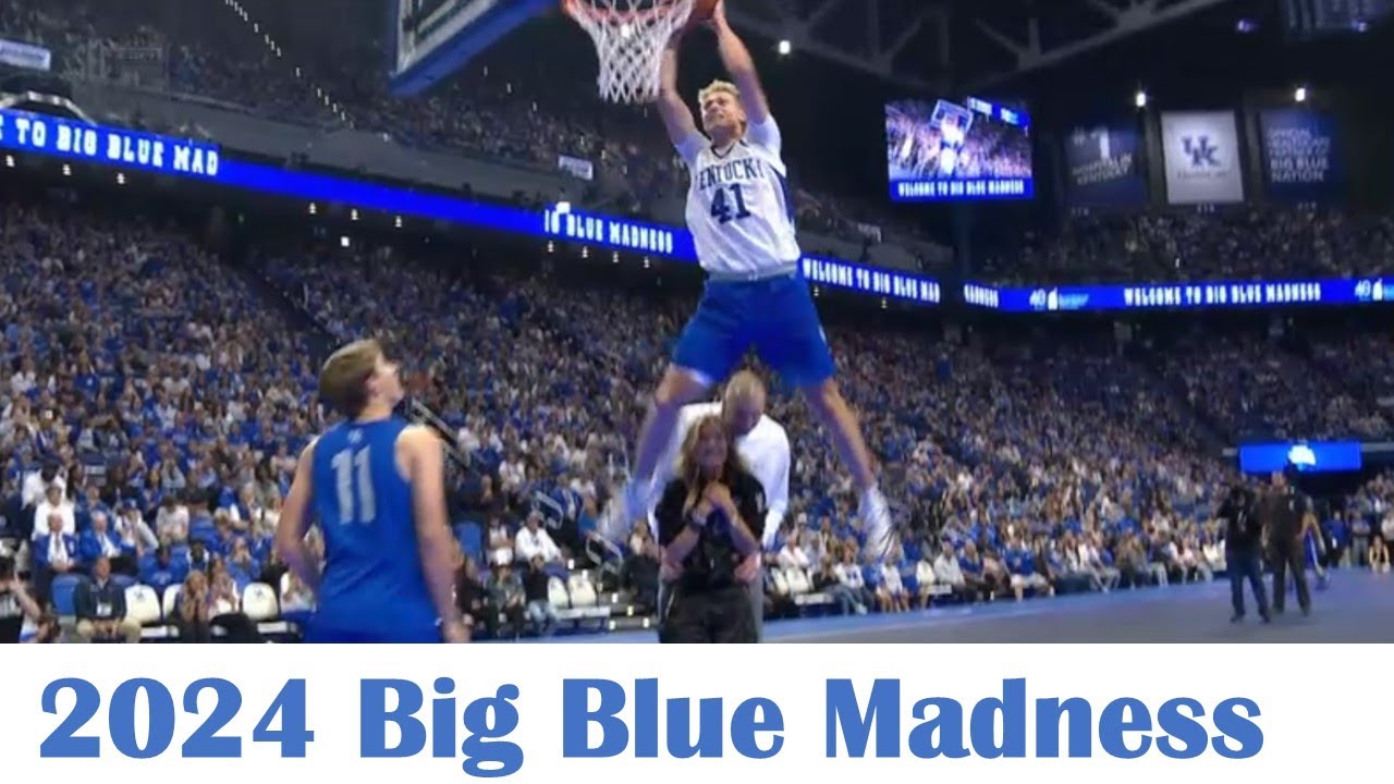 Kentucky Basketball Dunk Contest, 2024 Big Blue Madness - YouTube