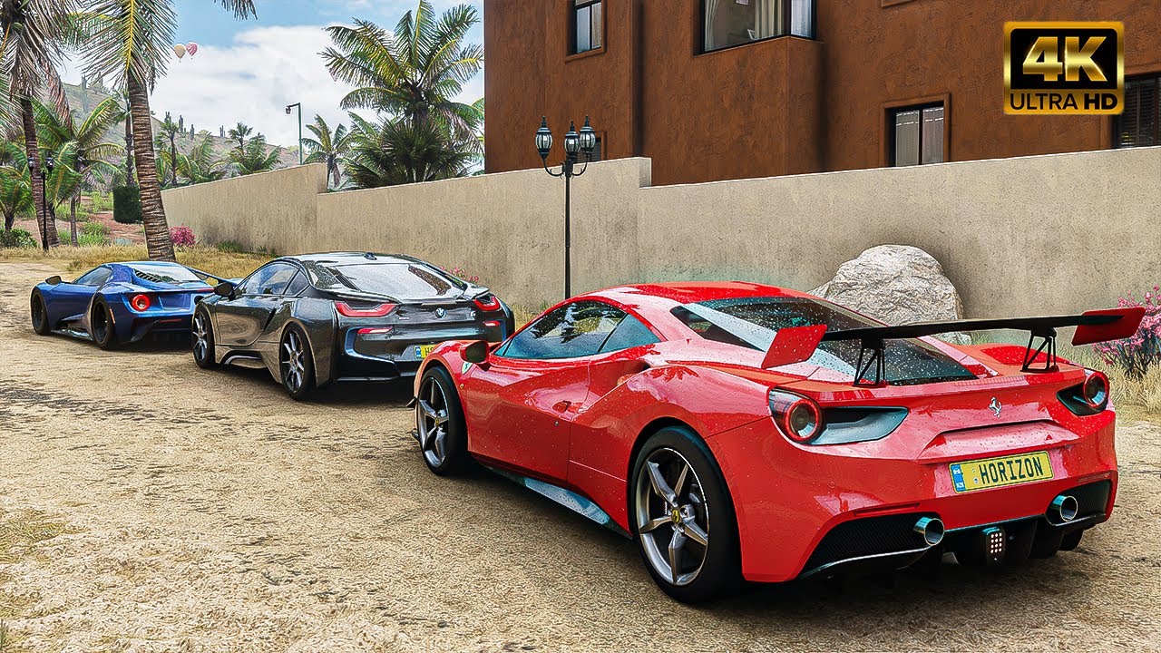 BMW I8 , Ferrari 488 GTB & Ford GT CONVOY | Forza Horizon 5 Gameplay ...