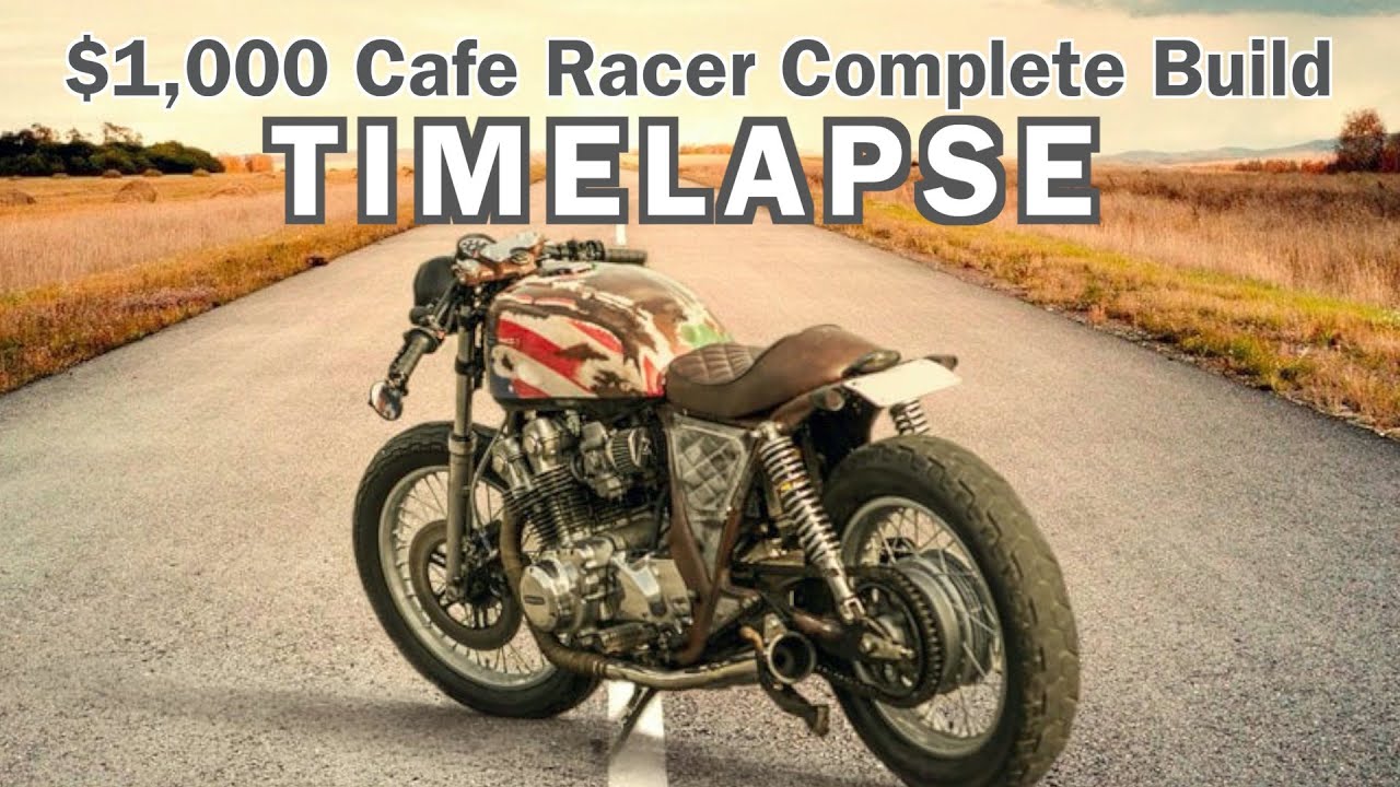 $1,000 Cafe Racer Build TIMELAPSE - YouTube