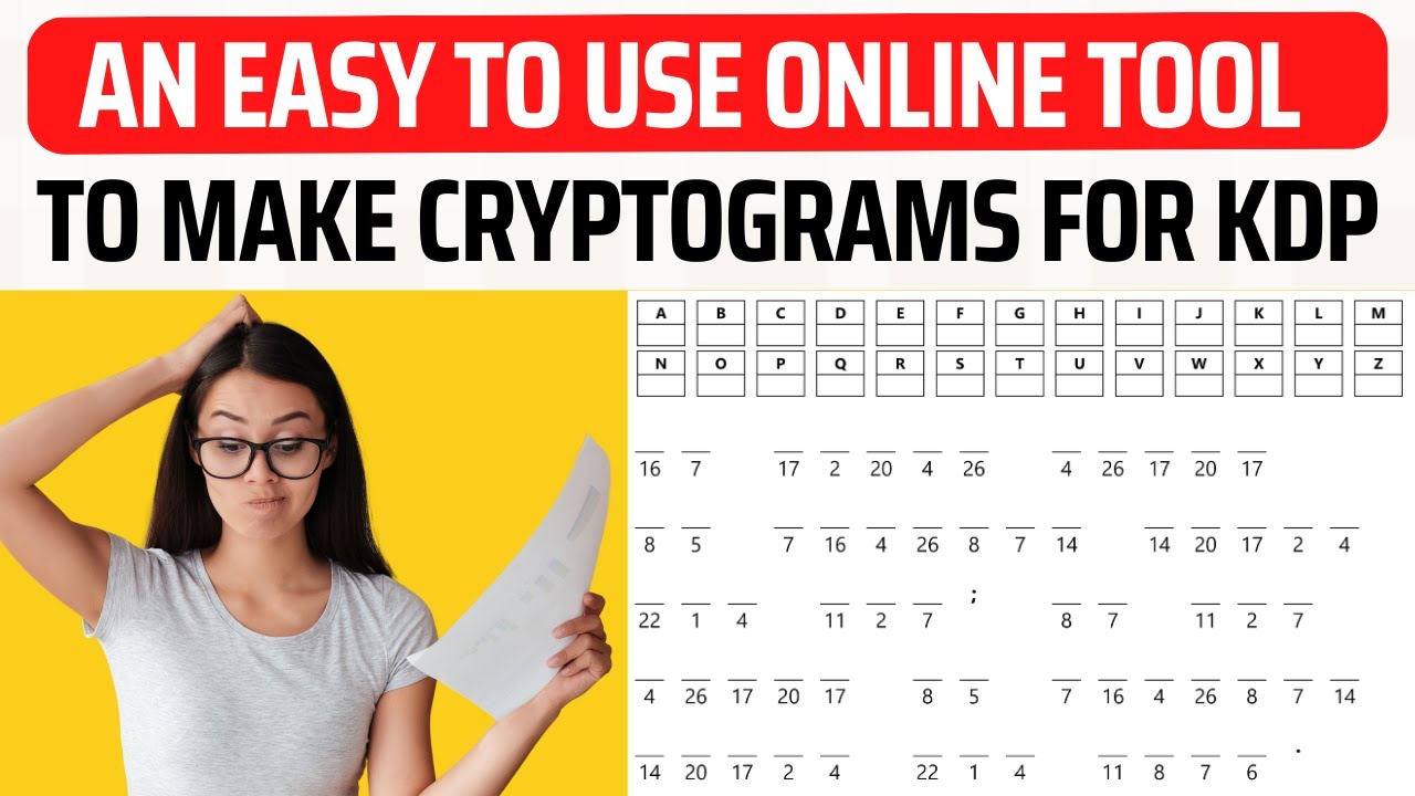 Make Cryptograms For KDP With This Easy To Use Online Tool - YouTube