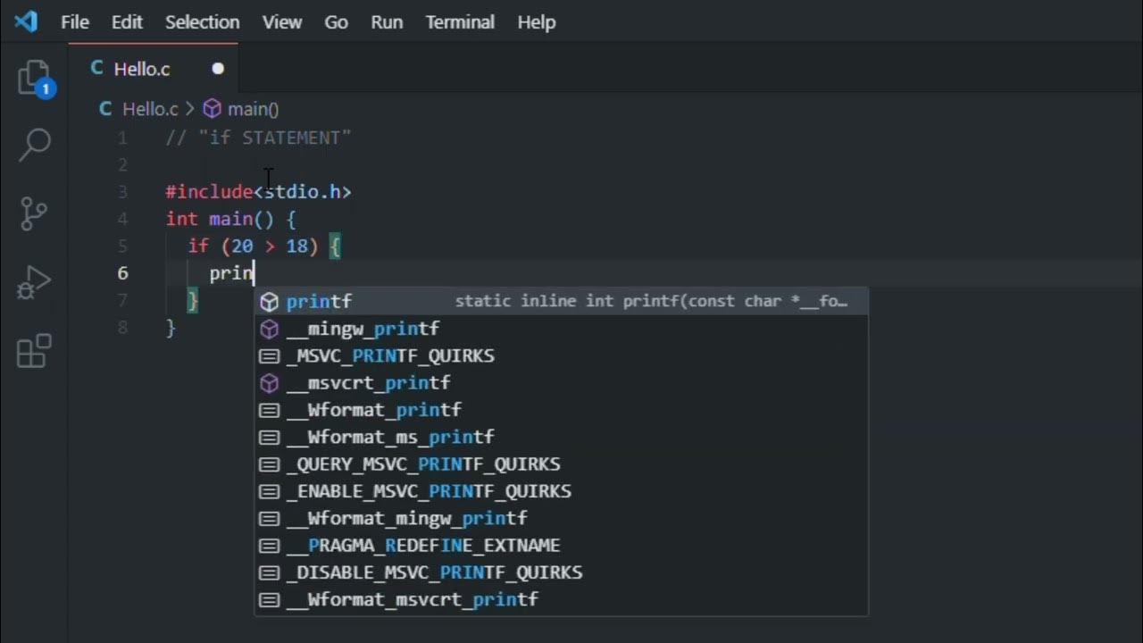 👨💻 If Statement In Cprogramming Youtube