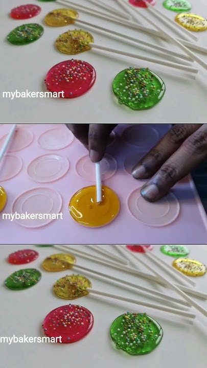 Isomalt Lollipops | how to make isomalt lollipops recipe #ismalt#lollipops #mybakersmart #IBCA ...
