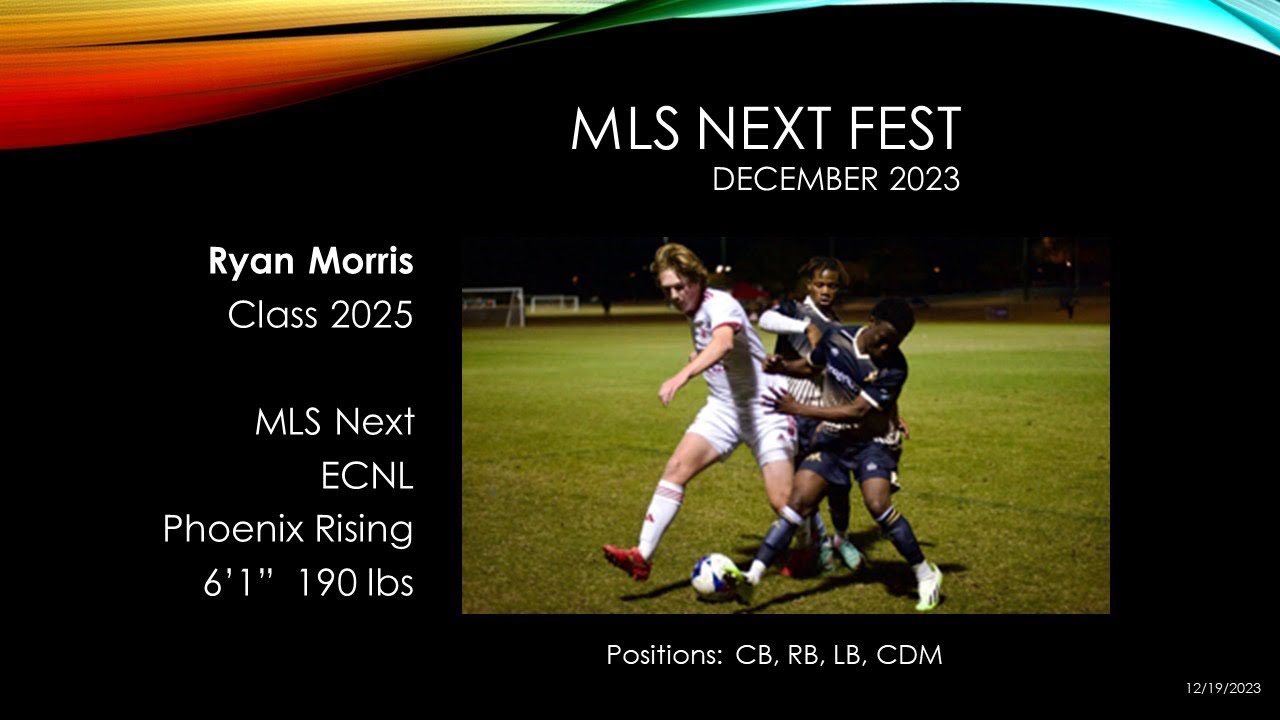 Ryan Morris 2023 MLS Next Fest Highlights - YouTube