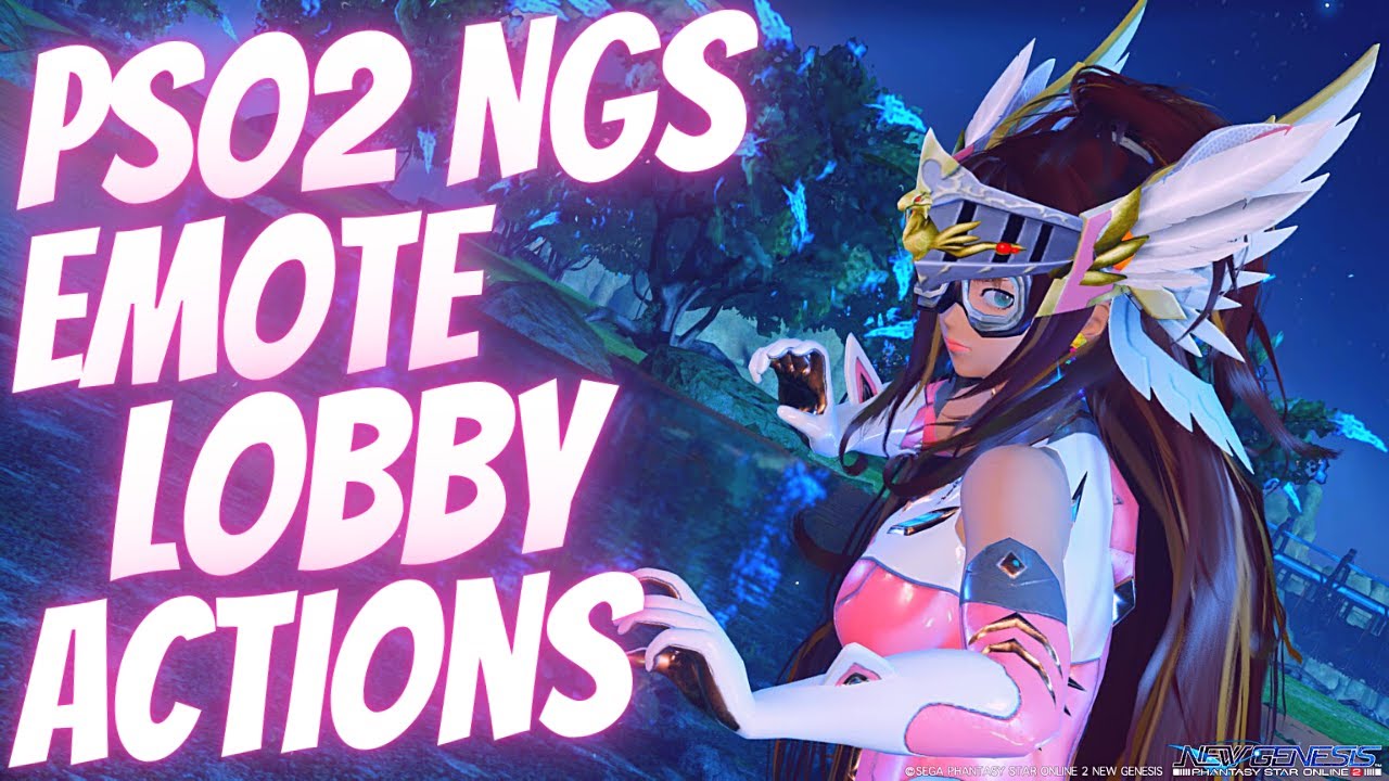 PSO2 NGS 395: Cast a Spell Emote lobby Action 395「術をかける」 - YouTube