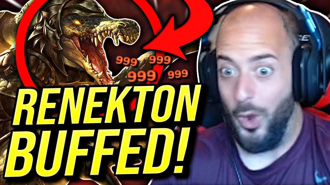 NEW RENEKTON BUFF?!? THE GRIND BACK TO MASTERS! - Road To Challenger ...