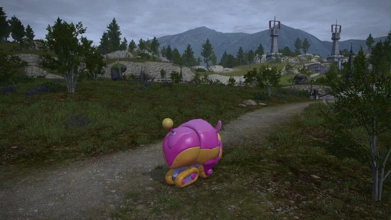 FINAL FANTASY XIV Rhiyes Mount. Fall Guys collaboration - YouTube