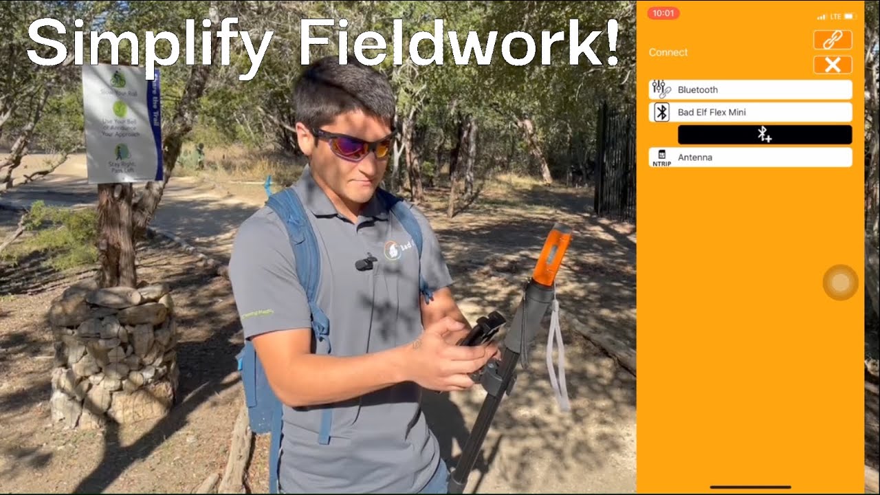 Can Your GPS Do This? Bad Elf Flex Mini + Apglos Survey Wizard for Easy Land Survey! - YouTube