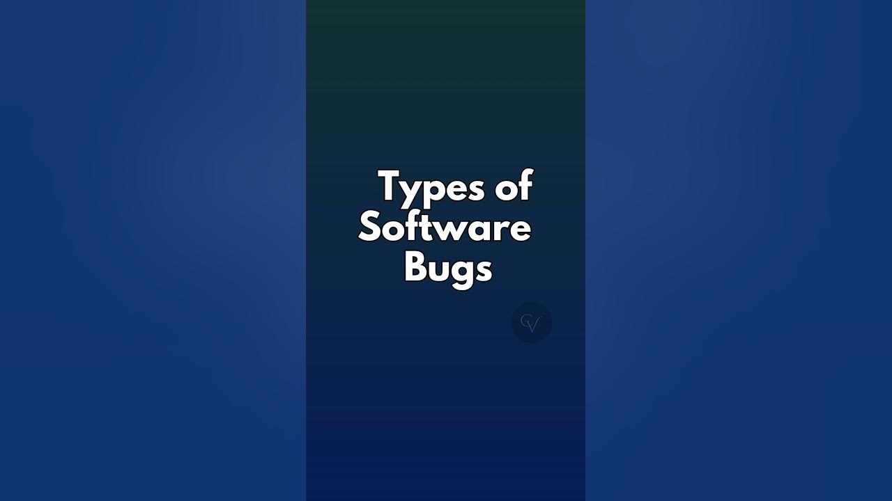 Types of Software Bugs ️ - YouTube