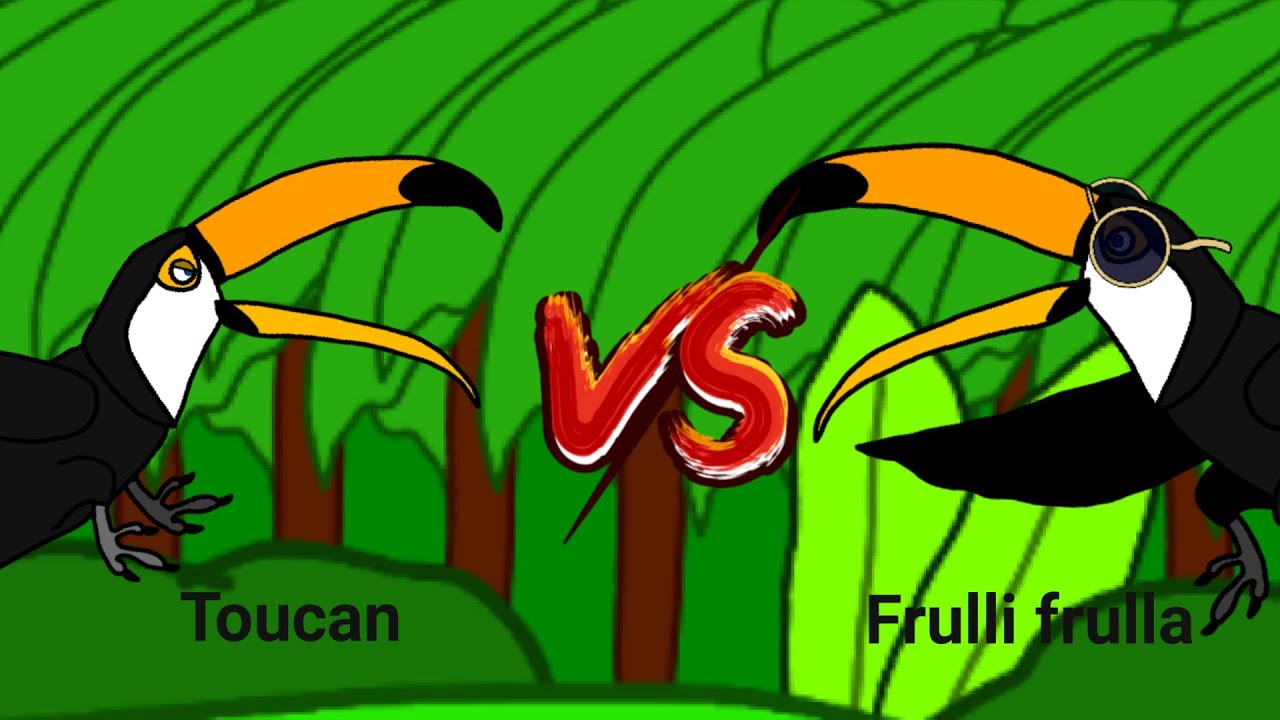 Frulli Frulla vs Toucan | Italian Brainrot birds vs birds - YouTube