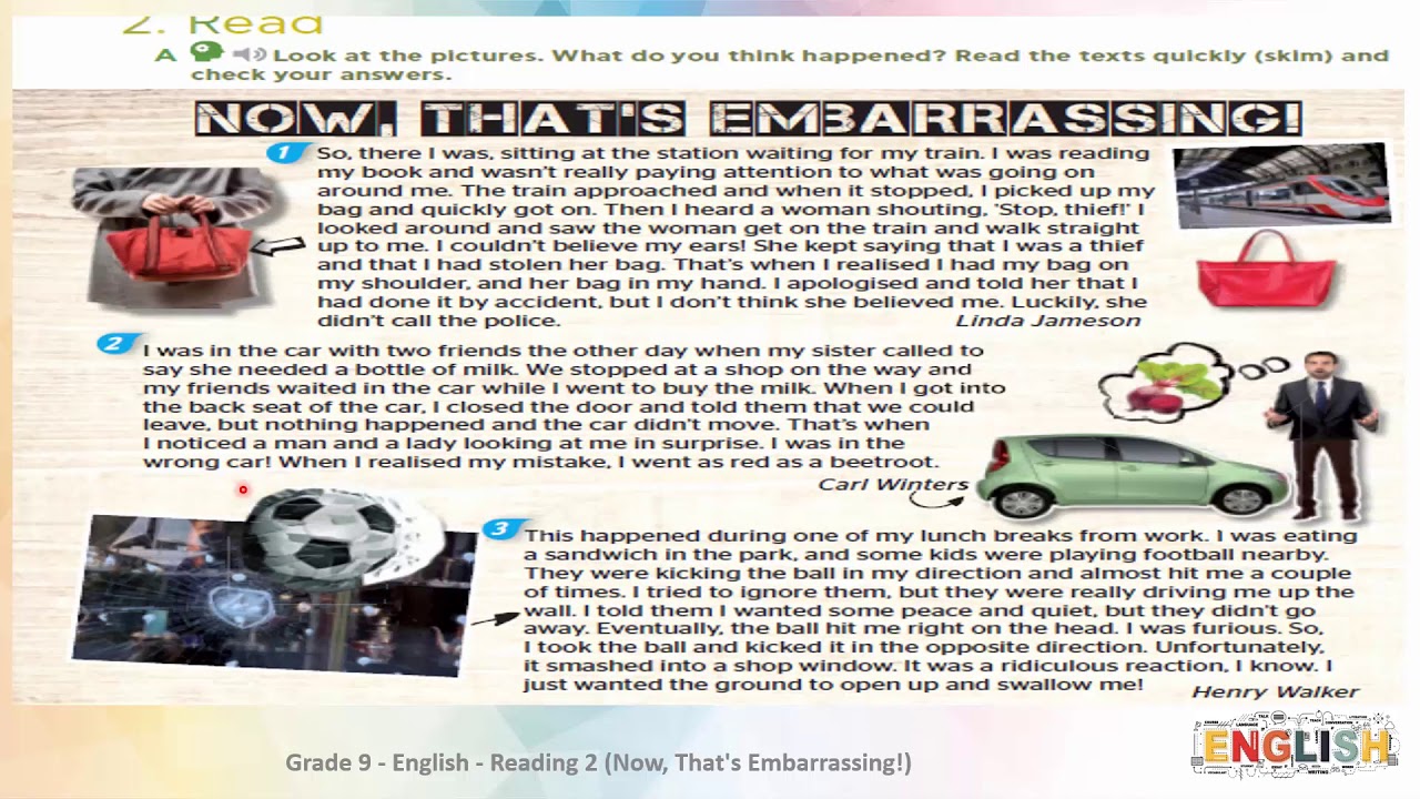 Grade 9 - English - Module 10 - 10 b -Reading part 2 - YouTube