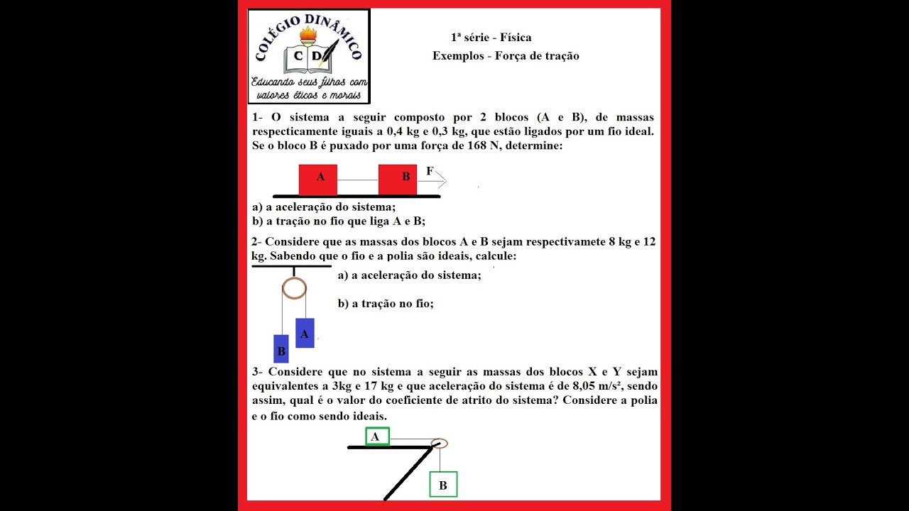 1ª série - Física - Força de tração - YouTube