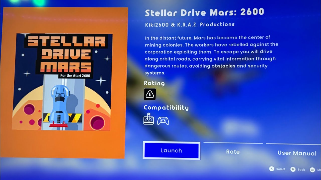 Atari VCS | FREE | Stellar Drive Mars 2600 - YouTube