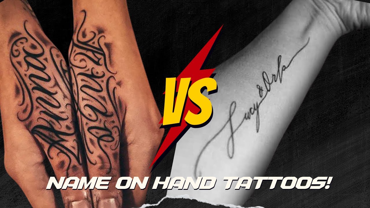 92+ Name on Hand Tattoos You Need To See! - YouTube