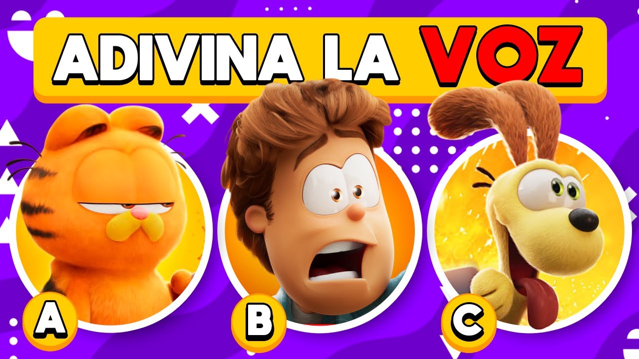 ADIVINA la VOZ Correcta del Personaje de GARFIELD 🤔🧠🧐 | Trivia Garfield ...
