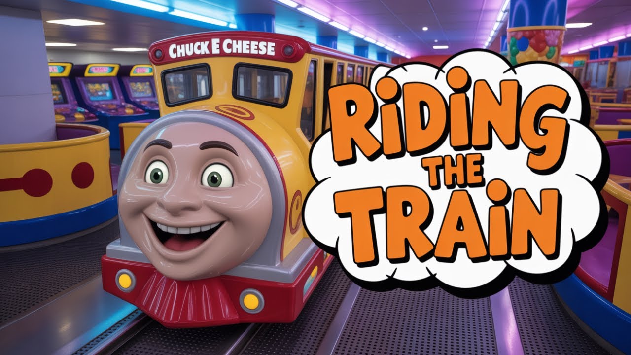 Chuck E Cheese CHOO CHOO TRAIN and car games - YouTube