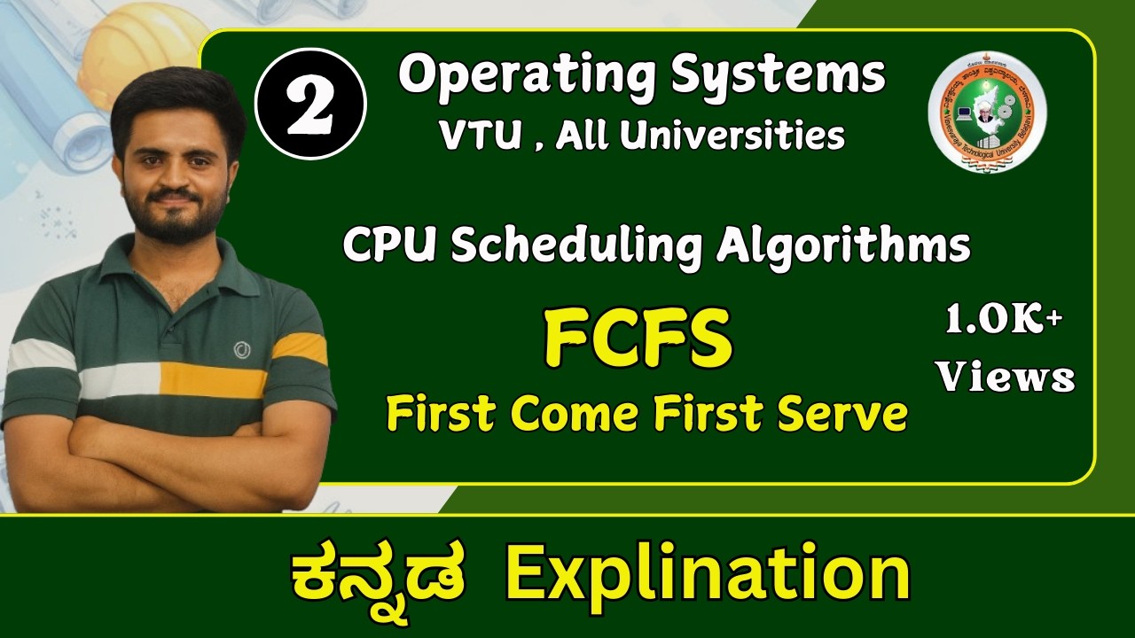 FCFS |CPU Scheduling Technique | operating systems - YouTube