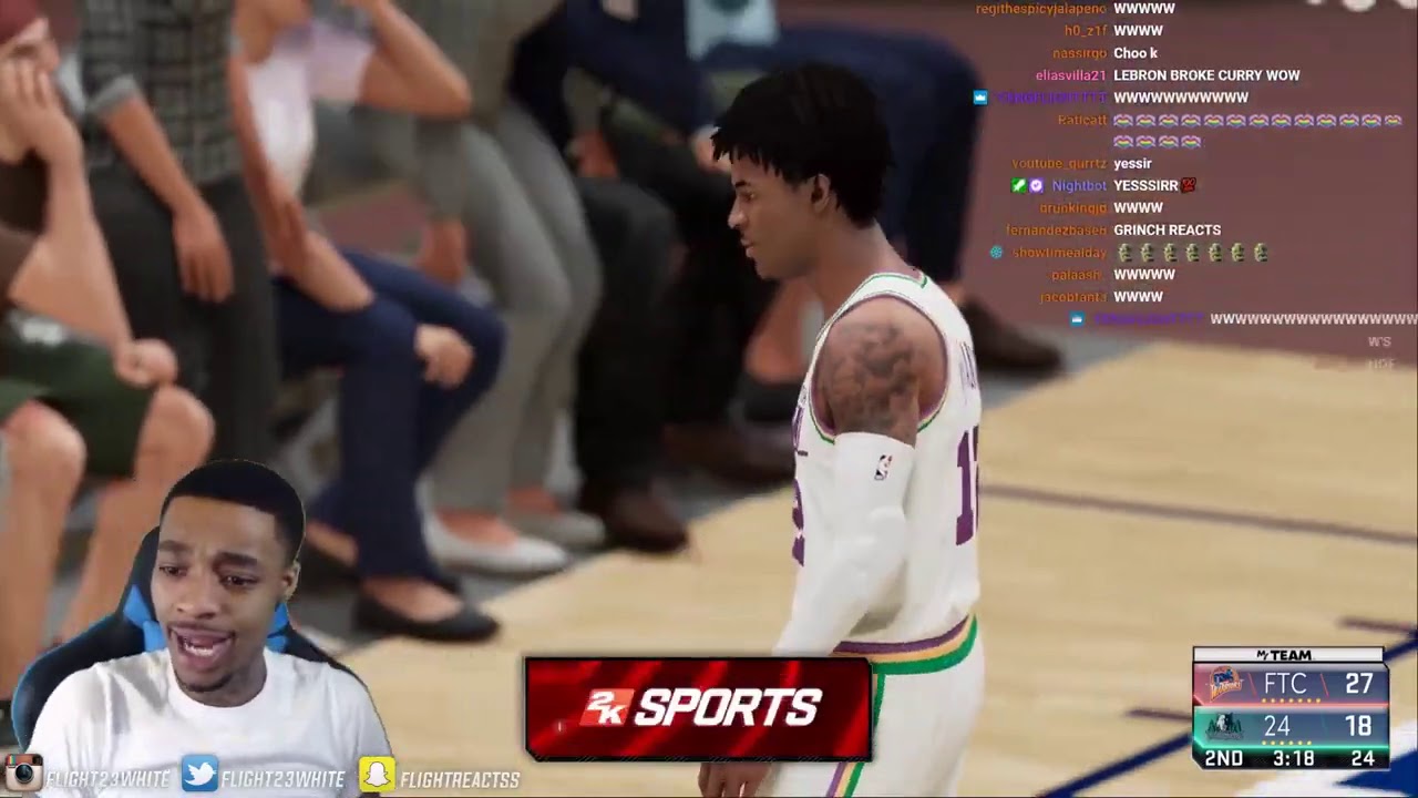 FlightReacts First NBA 2K21 My Team Game Went Like This... - YouTube