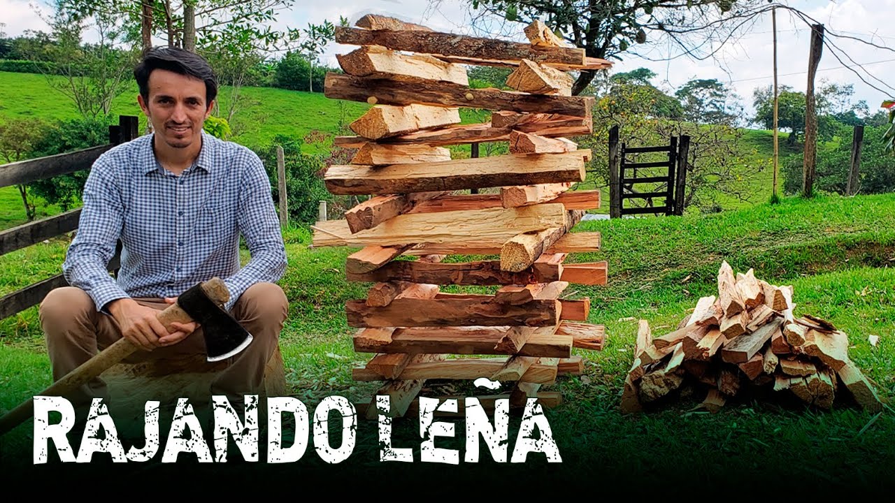 Como rajar leña de manera fácil y segura. - YouTube