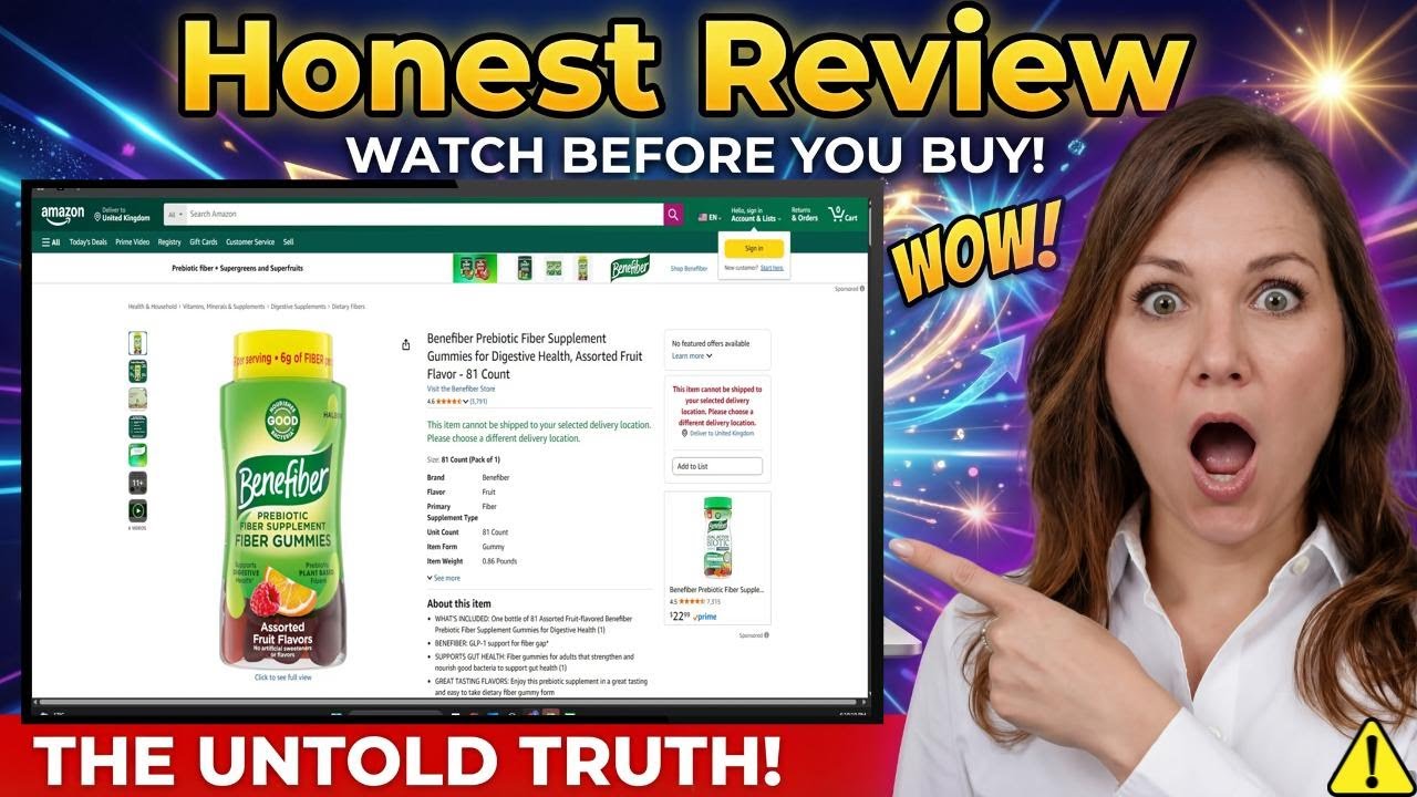 Benefiber Gummies Review: Legit or Scam? Side Effects & Prebiotic Fiber ...