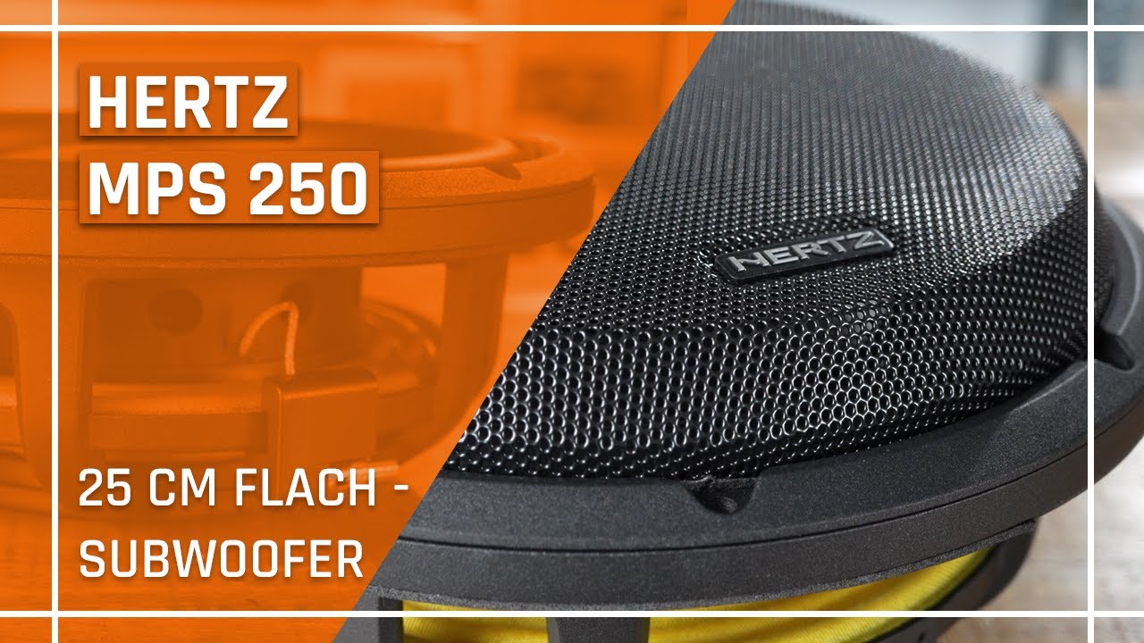 Hertz MPS250 - exzellenter Flachwoofer fürs Auto - YouTube