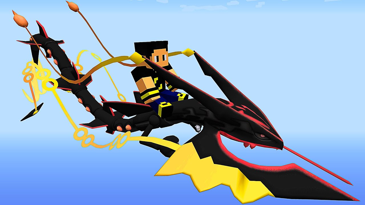 Mega Rayquaza Shiny Perfeito no Minecraft Pixelmon - YouTube