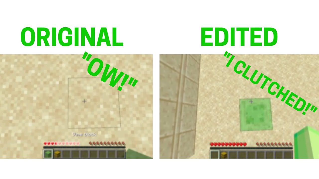 ORIGINAL vs EDITED YT short - YouTube