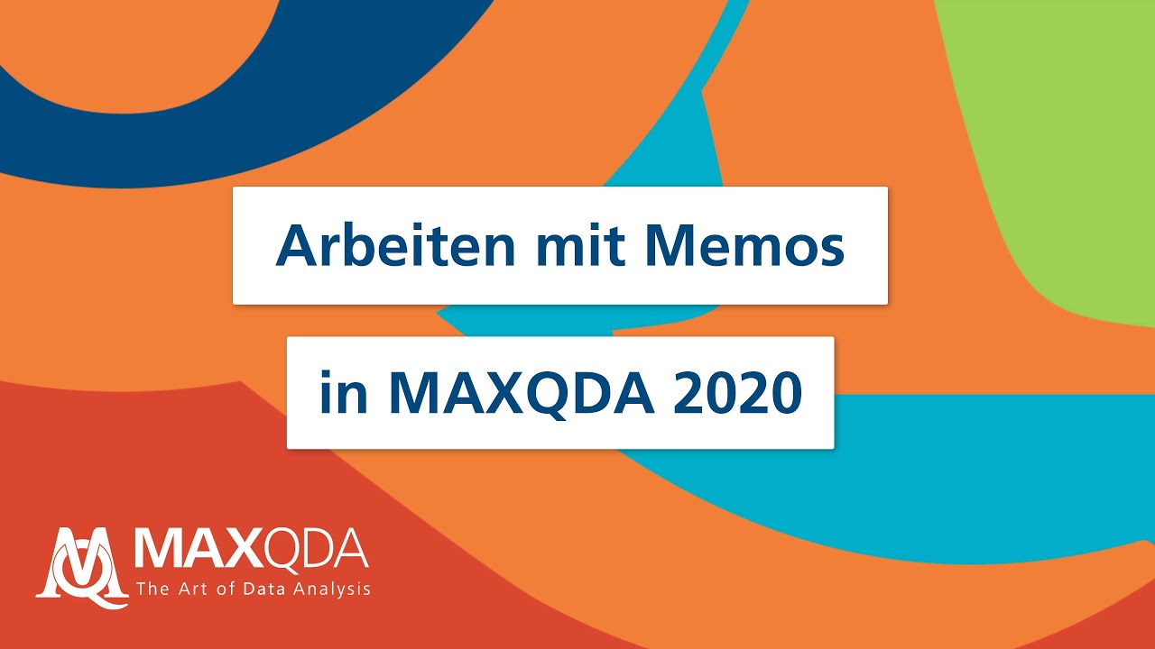 Arbeiten mit Memos in MAXQDA 2020 - YouTube