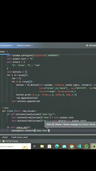 Day 2 Of Making Tictactoe Using Python 🎮coding Python Codewithharry Learncodingofficial