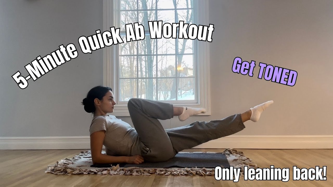Seated Lean Back Workout | 5 Min Low Impact Core | No Equipment | No ...