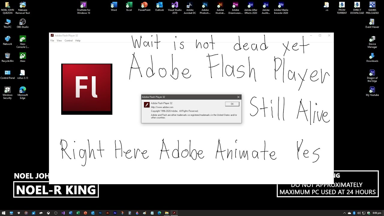 Adobe Flash Player is not Dead is still Alive on Adobe Animate - YouTube