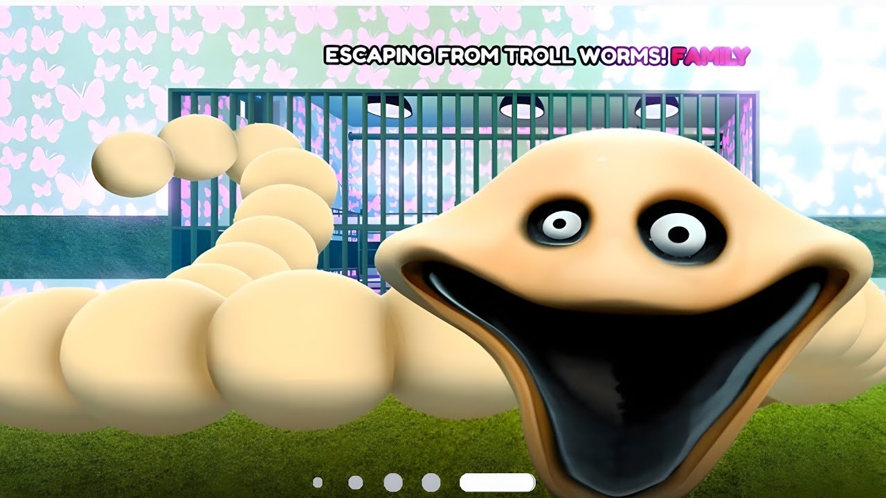 ESCAPING FROM TROLL WORMS ! Roblox Gameplay Walkthrough 4K Speedrun ...
