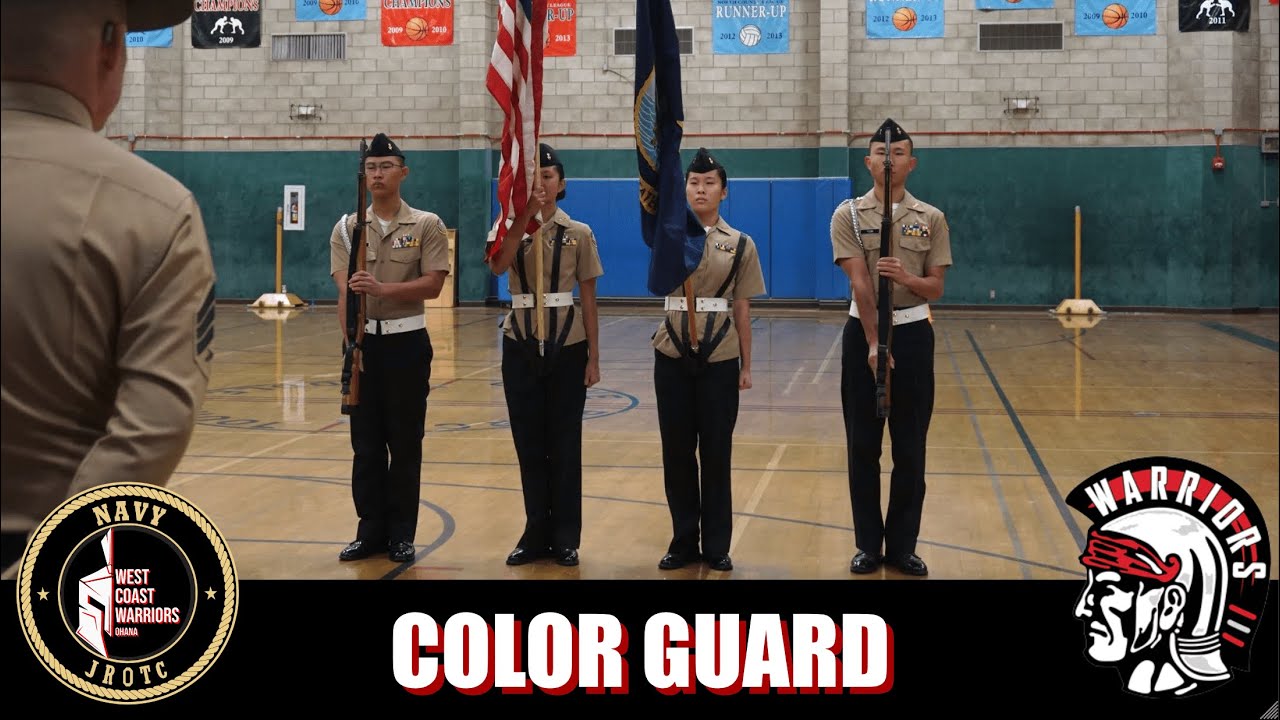 Troy Black Color Guard NJROTC Ramona 2023 - YouTube