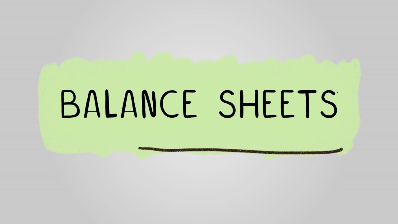 Balance Sheets - BTEC Tech Award in Enterprise - YouTube