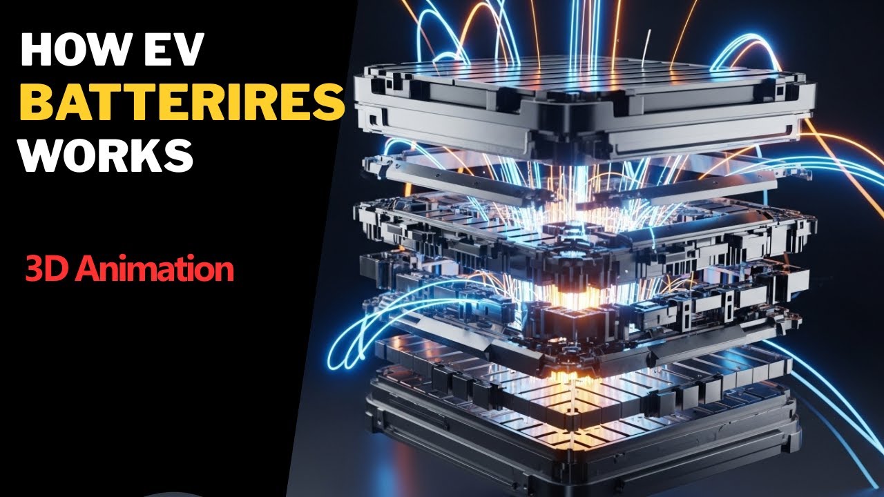 Electric Car Batteries Work 3D Animation | Ev Battery. - YouTube