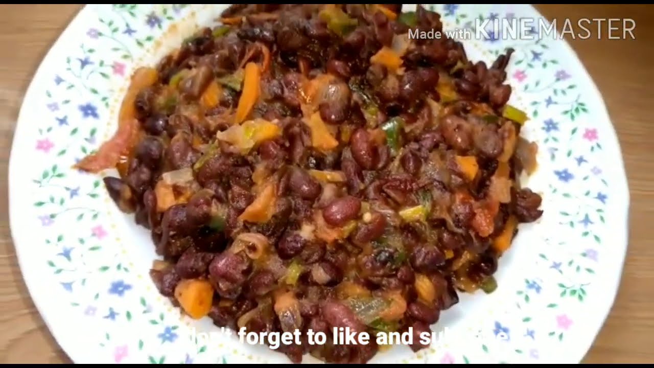 Recette avec haricot rouge/ recette haricot sauté aux legumes/ beans ...