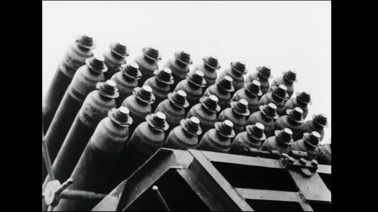 Land Matress Rocket loading and firing. [Excerpt from Canadian Army ...