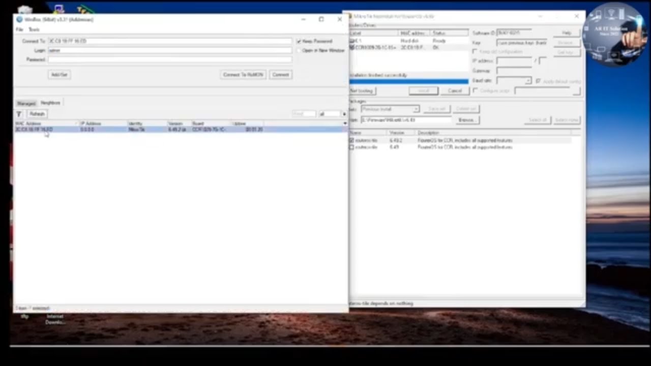 How to Upgrade RouterOS v6.49.2 Mikrotik CCR1009 with NetInstall - YouTube