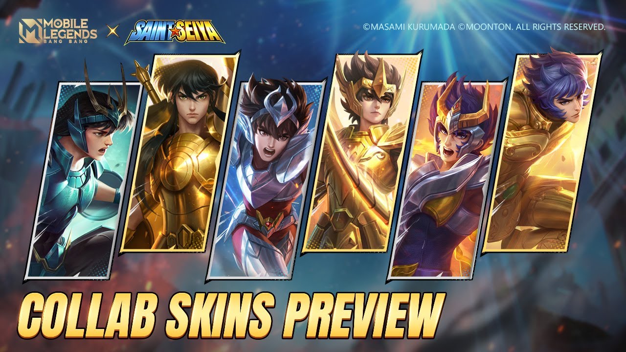 New Skins Preview | MLBB X Saint Seiya Collab | Mobile Legends:Bang ...