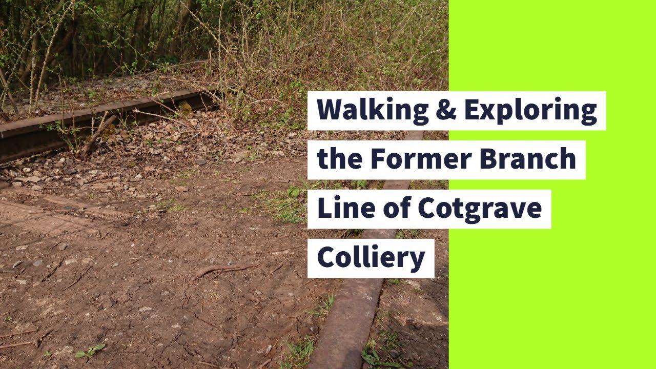 Walking the Disused Railway of Cotgrave Colliery Nottinghamshire - YouTube