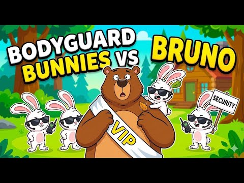 Bodyguard Bunnies vs Bruno | Grizzy & the lemmings | Funny Cartoon for ...