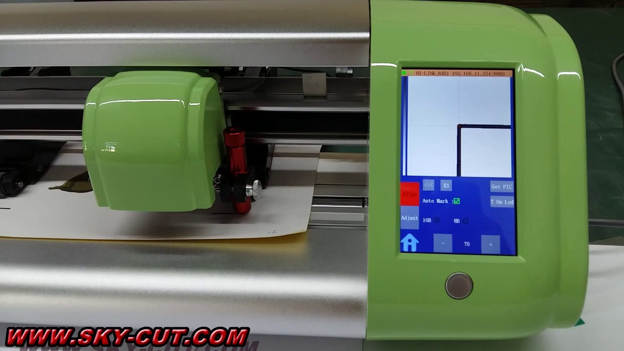SKYCUT craft cutter contour cut - YouTube
