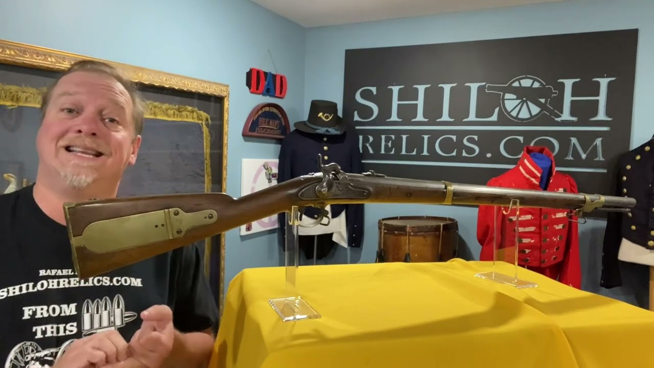 Civil War Mississippi Rifle With The 1861 Colt Armory Alterations - YouTube
