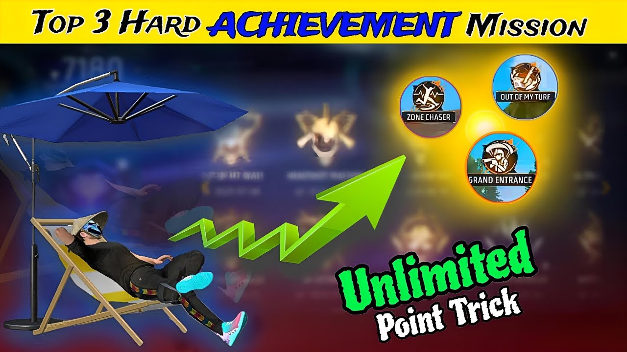 Free Fire ACHIEVEMENT Lead Of the Show, Chop Chop Slide, My Way Or The ...