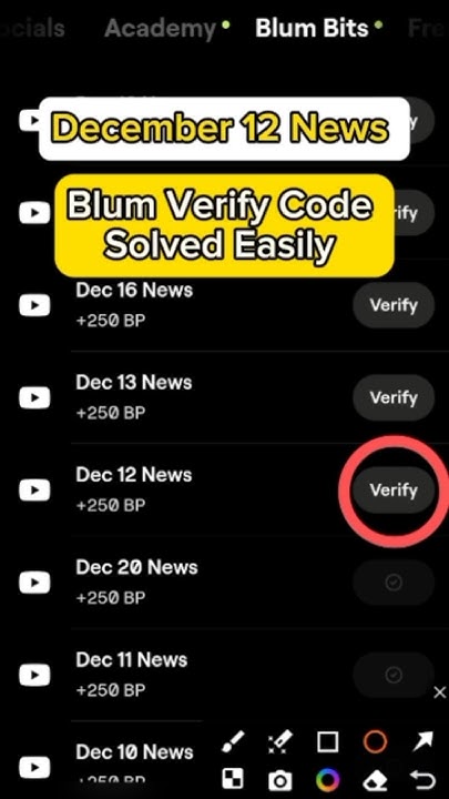 December 12 News | Blum Verify Video All Codes Solved Today | Today Blum Code | Blum | # ...